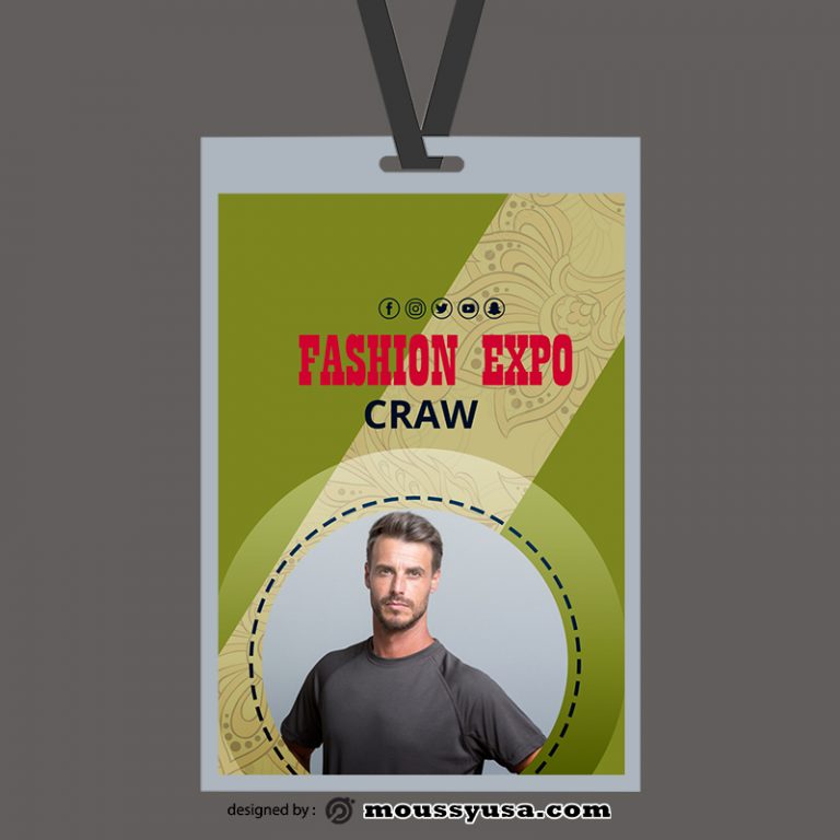 3 Event ID Card Free Psd Template Mous Syusa