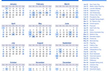 Printable Calendar 2019 | Mous Syusa