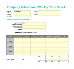 77+ Best Timesheet Template Design Free Download | Mous Syusa