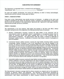 49+ Subcontractor Agreement and What You Should Include | Mous Syusa