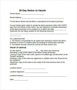 Notice Vacate to Letter and What to Write Inside It | Mous Syusa