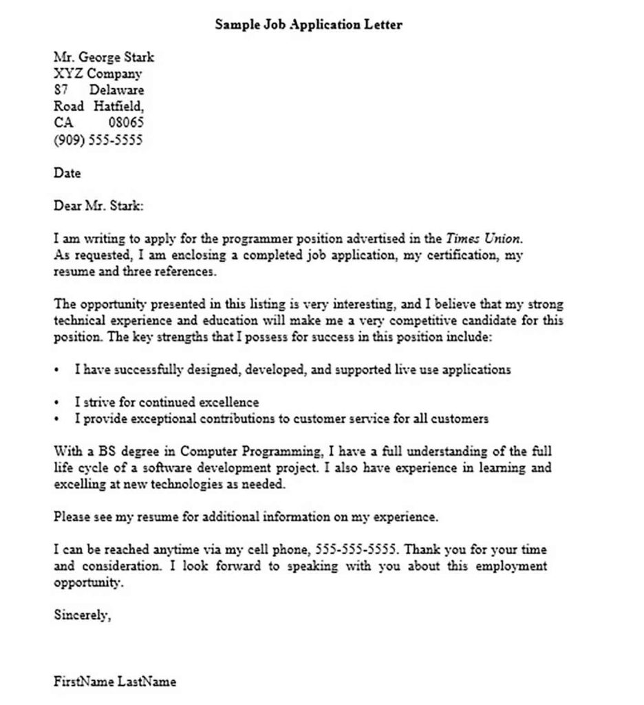 Employment Letter Sample And How To Make It Impressive To Read Mous Syusa
