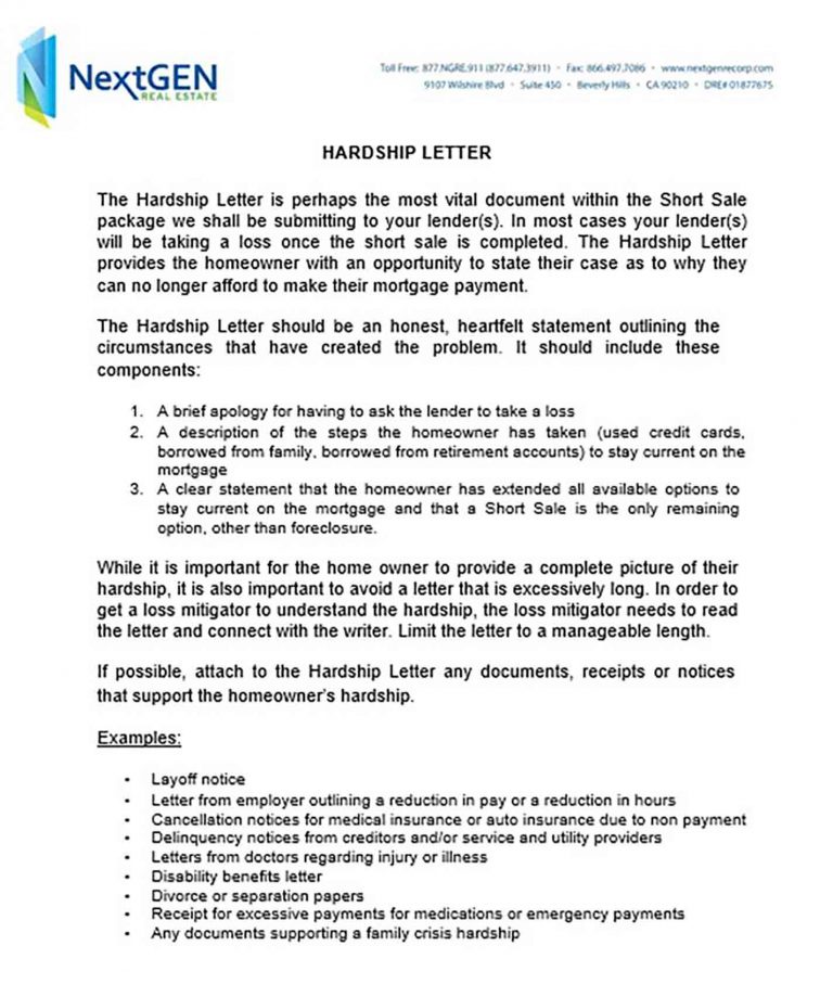 Financial Hardship Letters and how to make it impressive to read | Mous ...