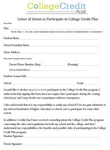 Sample College Letter of Intent and What to Do in Writing It | Mous Syusa
