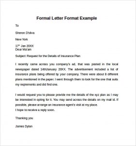 39+ Sample Formal Letter Format for PDF, Doc, and Words | Mous Syusa