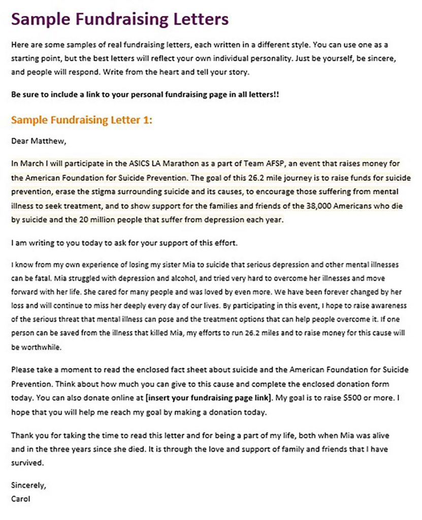 Sample Donation Request Letter and how to make it impressive to read ...