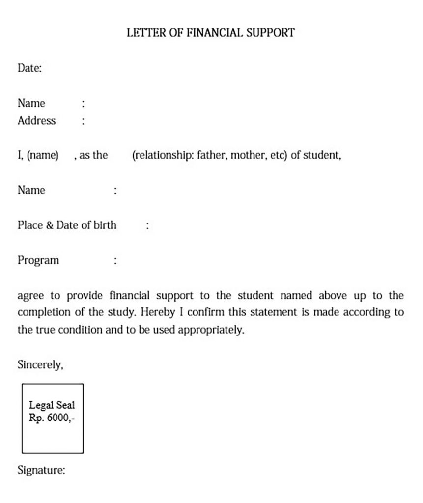 Letter of Support Sample and how to make the reader interested in ...