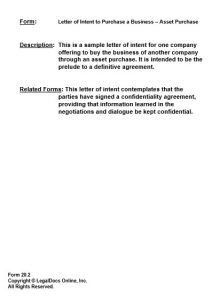 Letter of Intent to Purchase Business and What to Write Inside It ...
