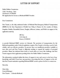 Letter of Support Sample and how to make the reader interested in ...