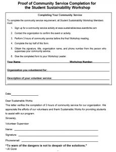 Community Service Letter and How to Make It Perfectly | Mous Syusa