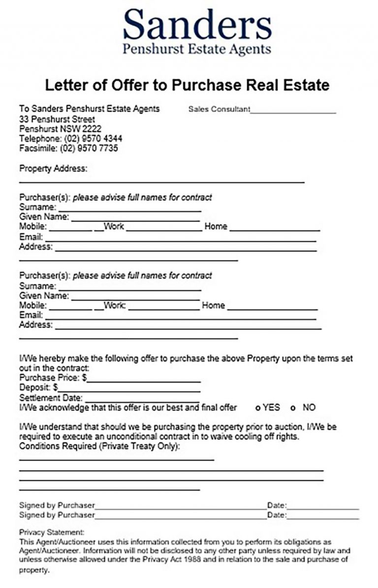 Real Estate Offer Letter and How to Write It Best | Mous Syusa