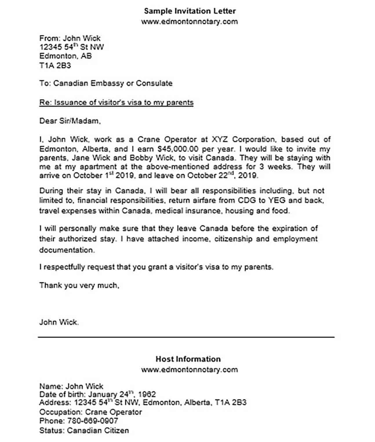 Culturavagabonda Invitation Letter For Us Visa Sample For Sister