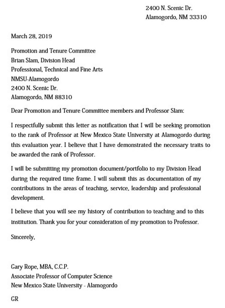 Promotion Letter Sample for PDF, Doc | Mous Syusa