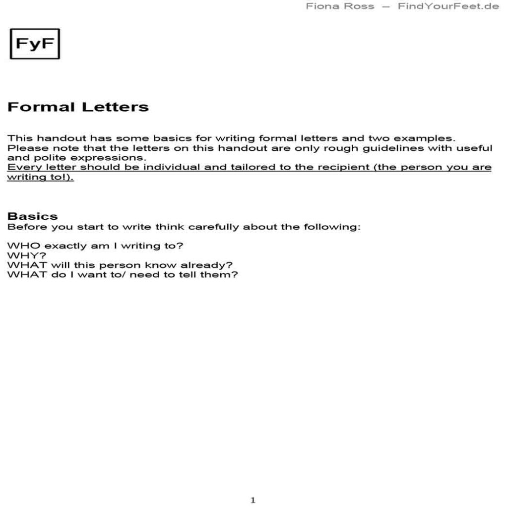 39+ Sample Formal Letter Format for PDF, Doc, and Words | Mous Syusa