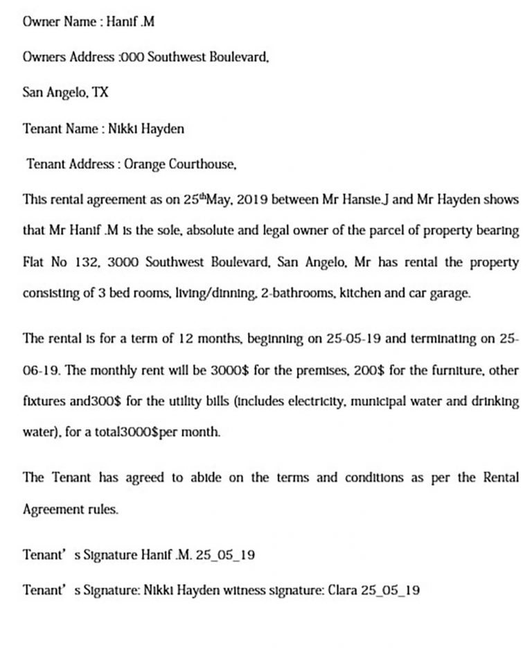 Basic Rental Agreement Letter Template and how to make it easy to read ...
