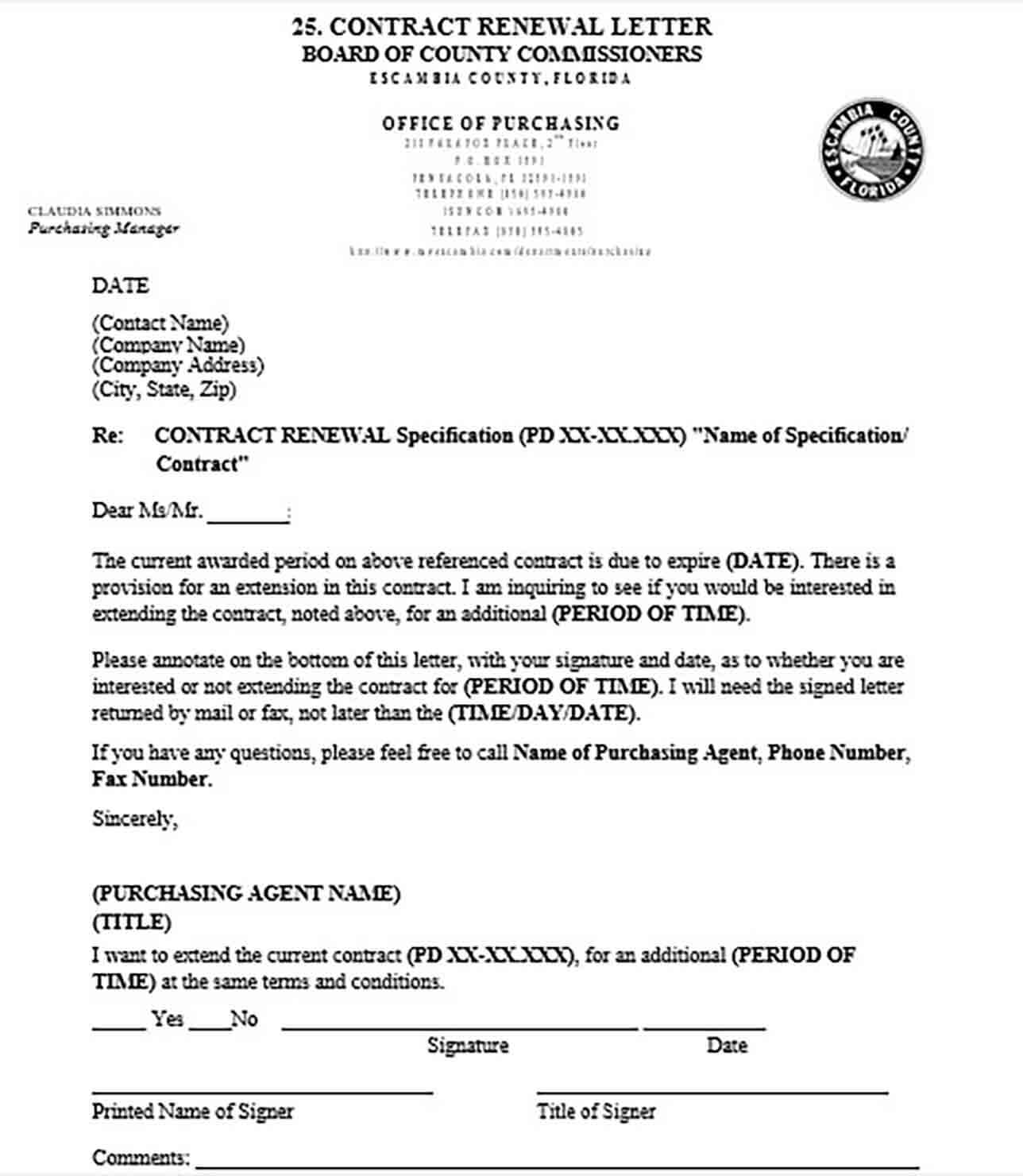 Contract Agreement Letter And What To Write Inside It Mous Syusa