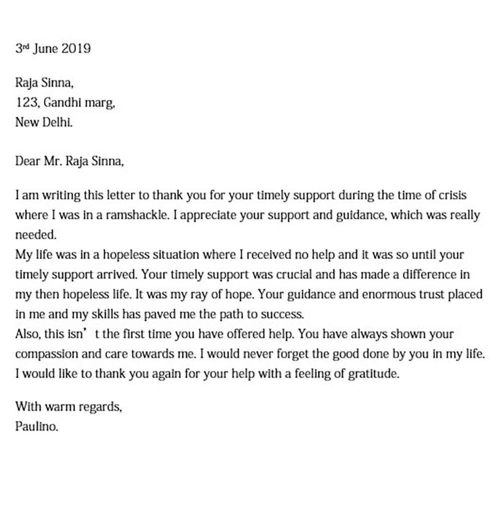 Sample Letter of Support and Ways to Make Better One | Mous Syusa