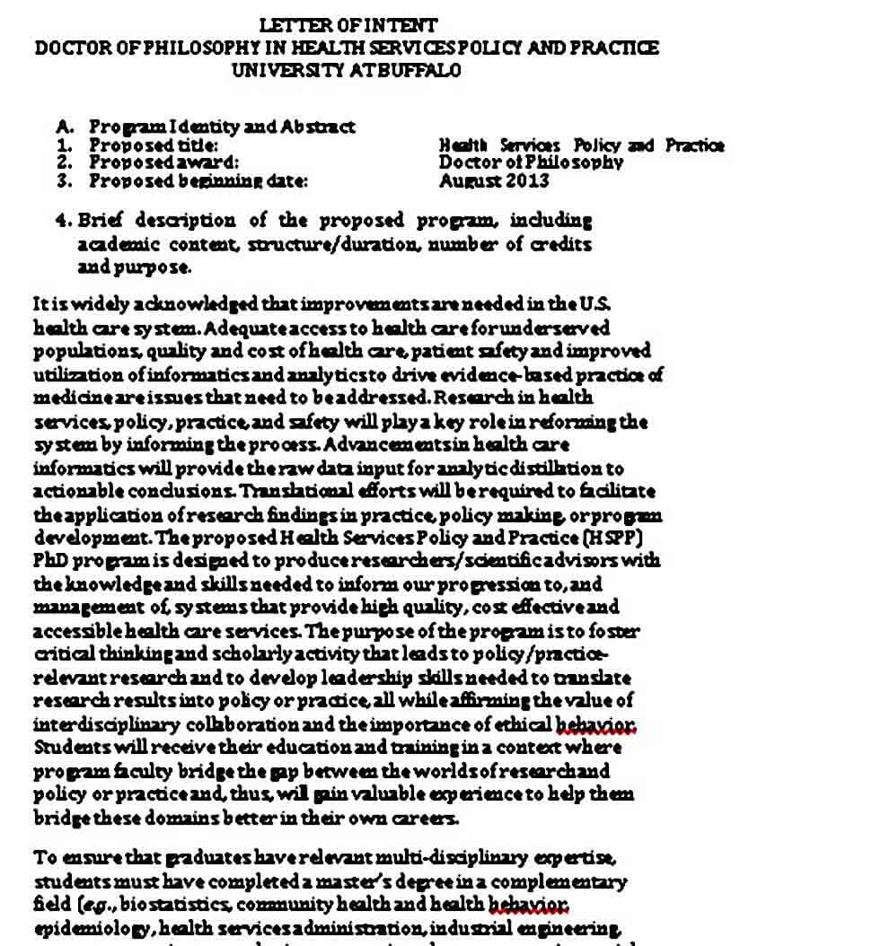 4 Sample Letter Of Intent Medical School Mous Syusa