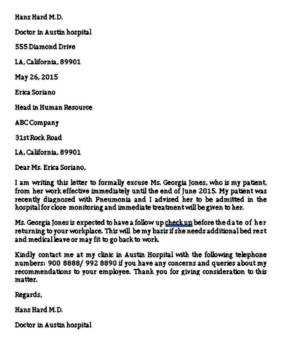 7 Sample Leave Of Absence Letter With The Proper Format PDF Word Mous 