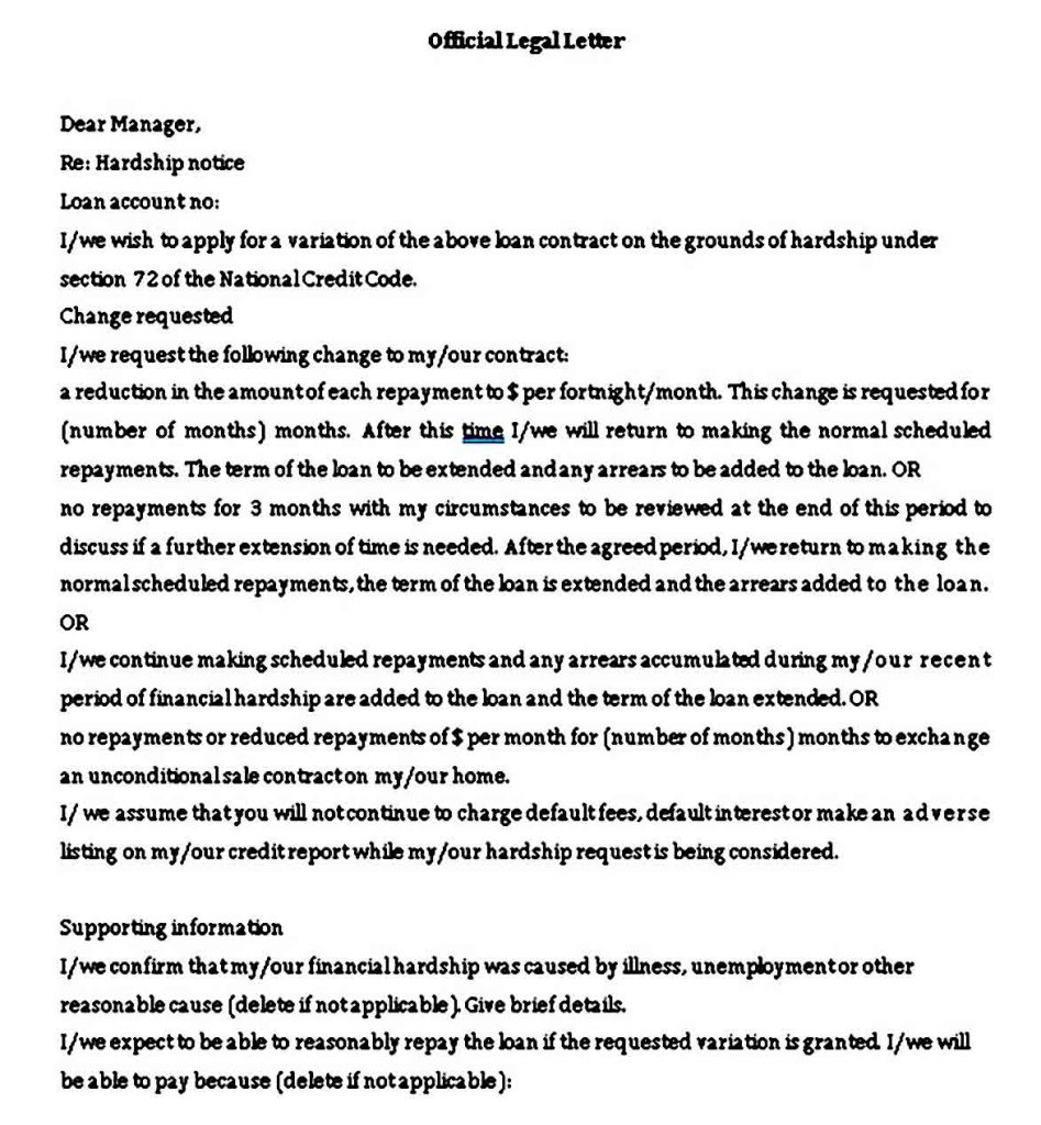 Legal Letter Formal Sample | Mous Syusa