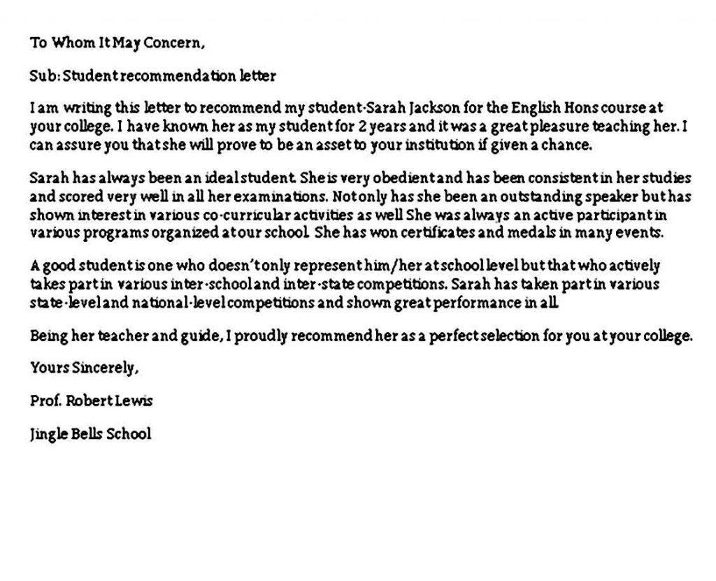 Sample Recommendation Letters | Mous Syusa