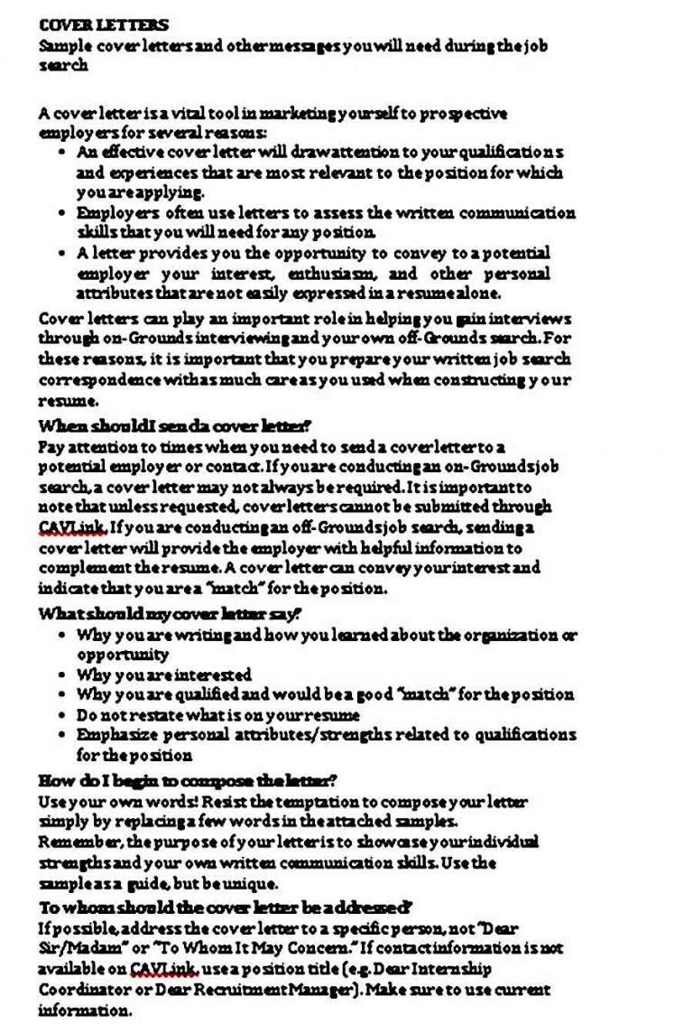 8 Sample Mail Letter Format for Job Application PDF Word | Mous Syusa