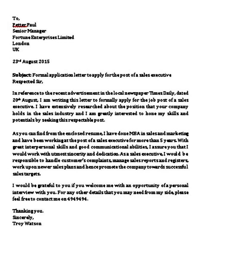 8 Sample Application Letter | Mous Syusa