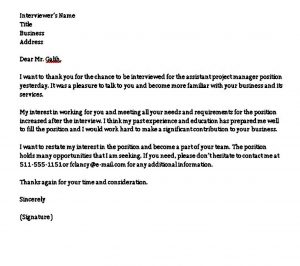 Sample Thank You Letter After Phone Interview | Mous Syusa