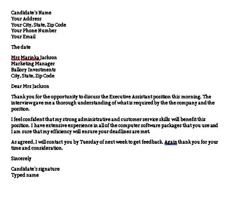 Sample Thank You Letter After Phone Interview | Mous Syusa