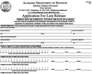 Template Release of Lien Form | Mous Syusa