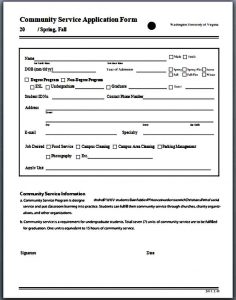 Community Service Form Sample | Mous Syusa