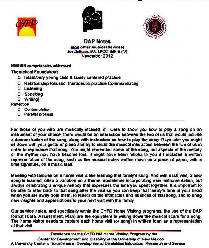 Sample Dap Note Format | Mous Syusa