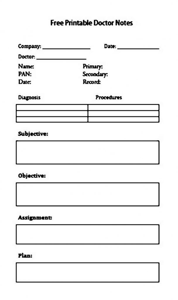 Sample Doctors Note Template | Mous Syusa