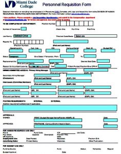 Sample Requisition Form Example | Mous Syusa