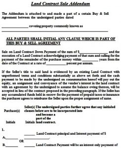 Land Contract Form Template | Mous Syusa