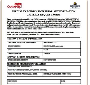 Template Caremark Prior Authorization Form | Mous Syusa