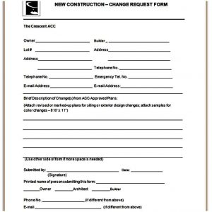 Sample Construction Change Order Form | Mous Syusa