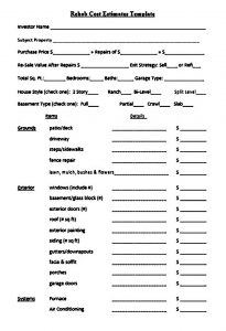 Sample Painting Estimate Template | Mous Syusa