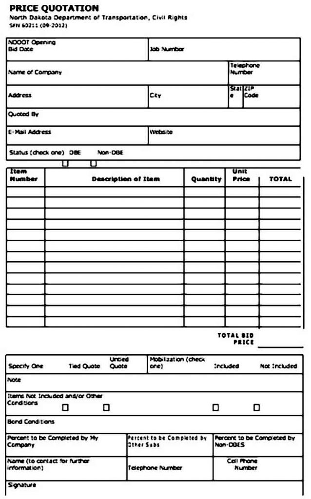 Quotation Template Printable | Mous Syusa