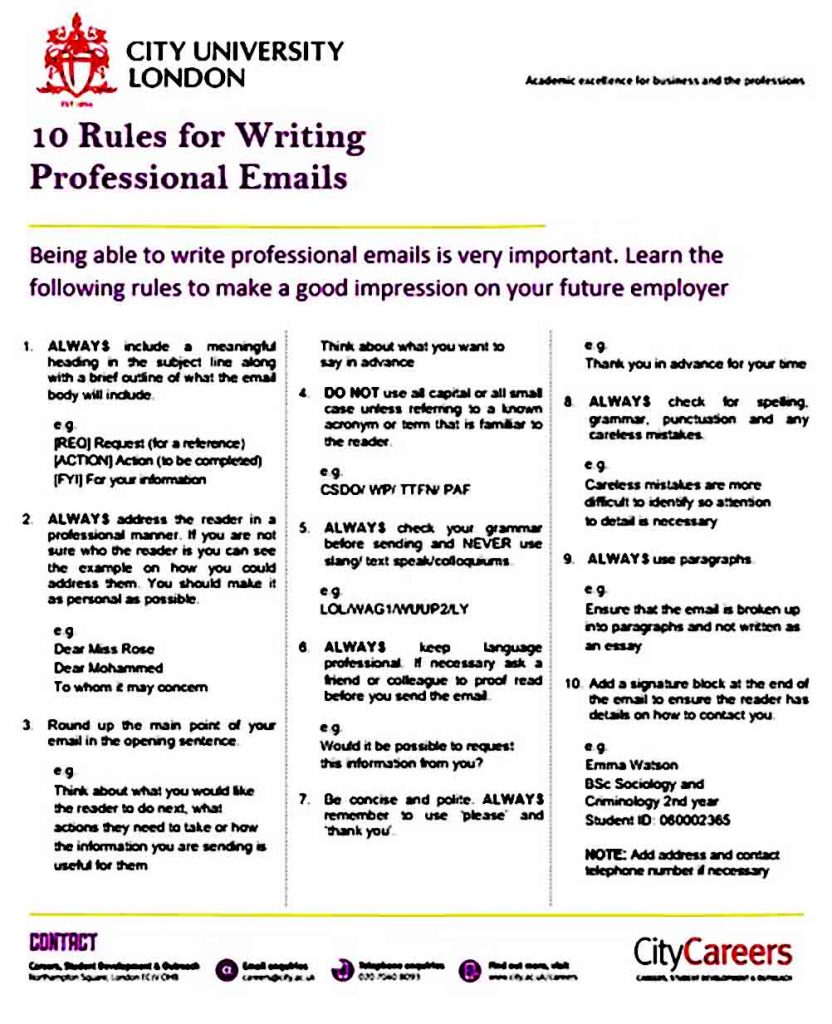 Sample Professional Email | Mous Syusa