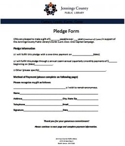 Template Pledge Form | Mous Syusa