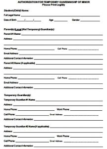 Template Temporary guardianship forms | Mous Syusa