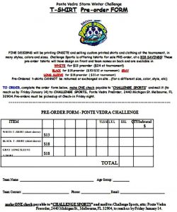 Sample T Shirt Order Forms | Mous Syusa