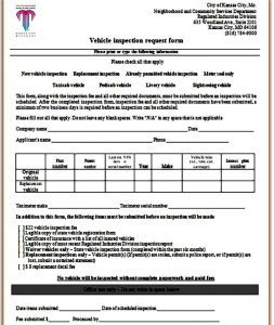 Template Vehicle Inspection Form | Mous Syusa