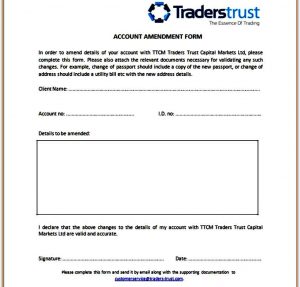 Sample Trust Amendment Form | Mous Syusa