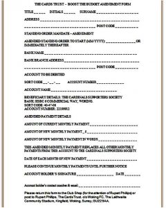 Sample Trust Amendment Form | Mous Syusa