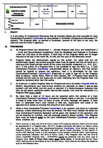 Sample Progress Note Template | Mous Syusa