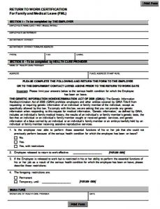 Sample Return to Work Medical Form | Mous Syusa