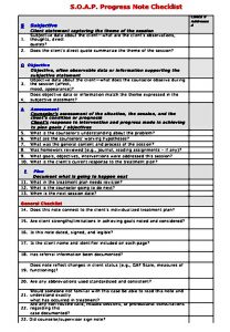 Sample Progress Note Template | Mous Syusa