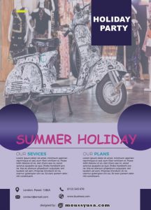 Company Holiday Party Flyer | Mous Syusa